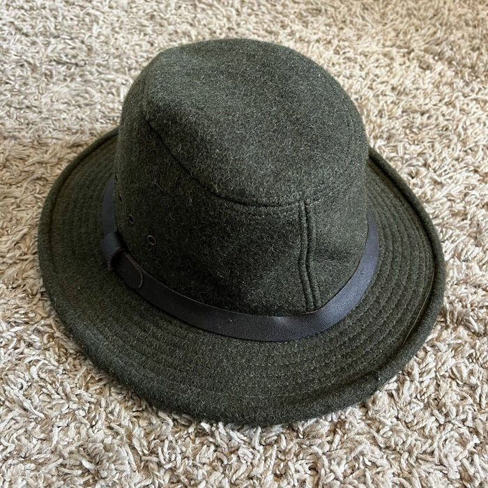 Filson Wool Fedora Packer Forest Green Hunting Safari Hat Medium | Grailed