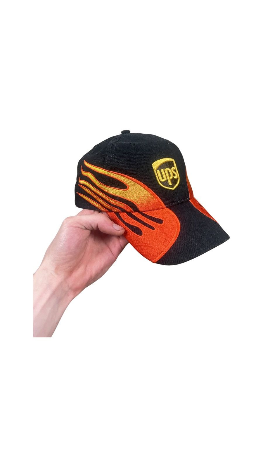 Vintage UPS NASCAR Racing Flame Dad Hat | Grailed