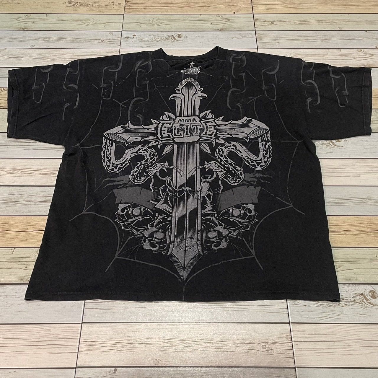 Affliction × Streetwear × Ufc MMA Elite UFC Cross Skulls Affliction ...