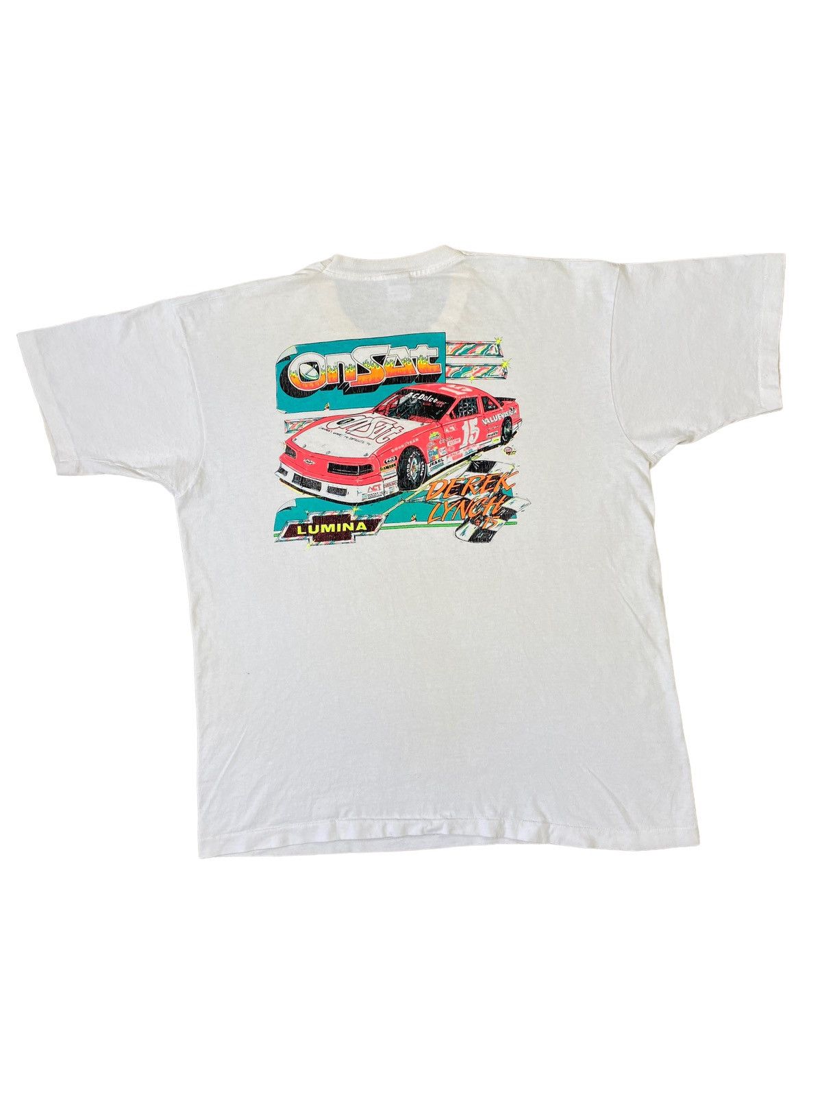 Vintage Vintage 90s Derek Lynch On Sat Nascar racing graphic tshirt ...