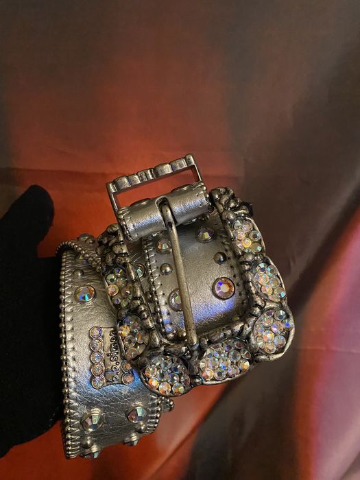 Streetwear B.B. Simon Platinum Iced Out Belt | Grailed