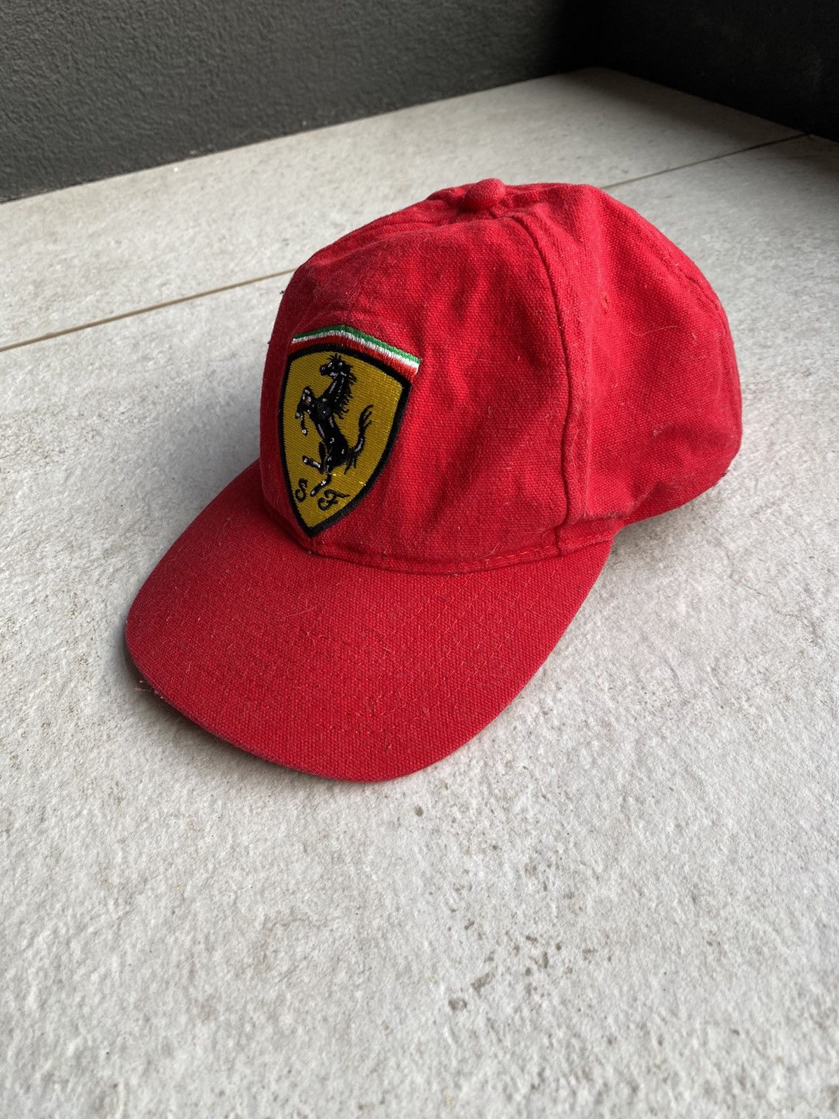 Vintage 90s Vintage Ferrari Official License Cap with big Logo | Grailed