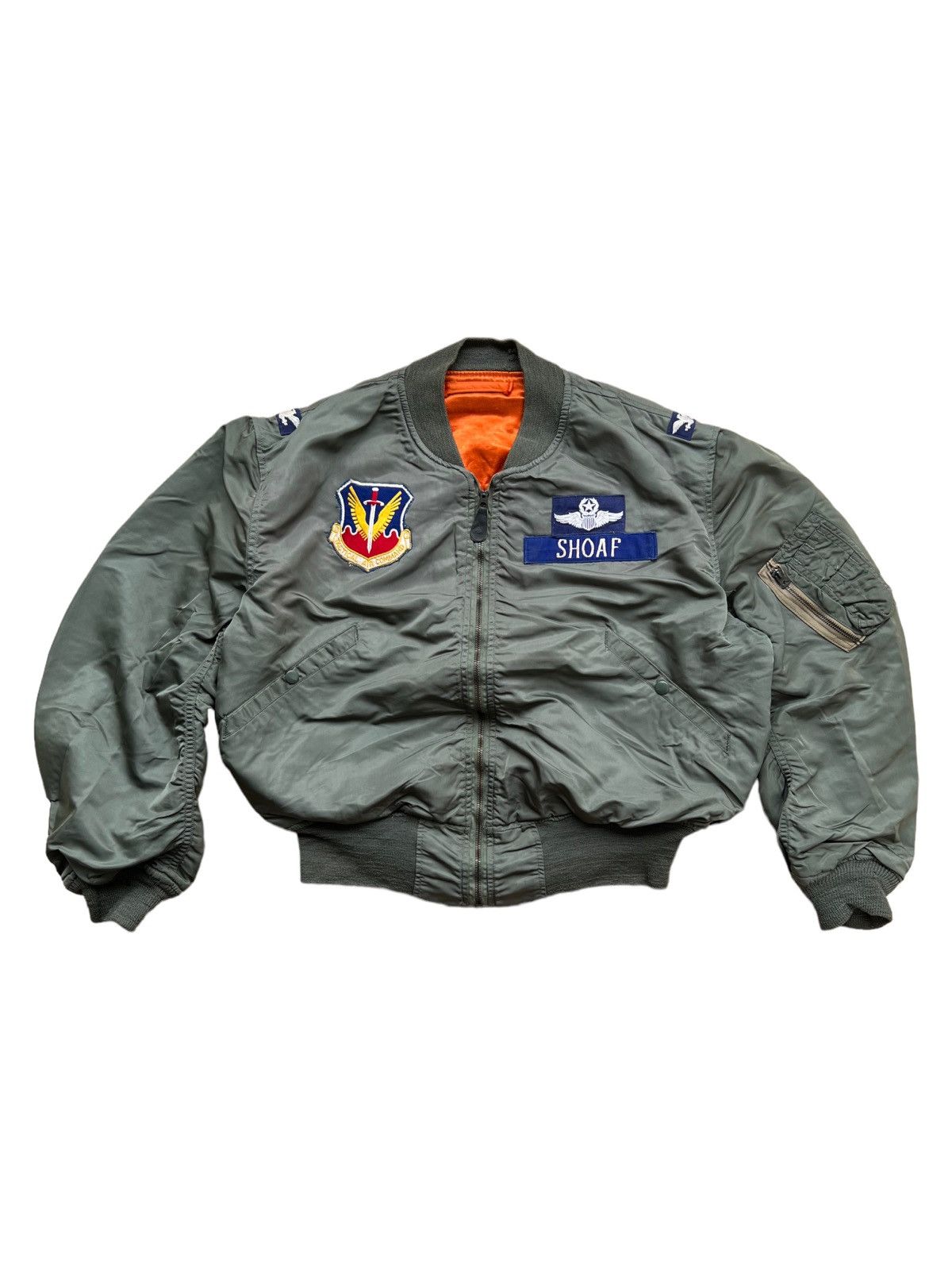 Alpha Industries × Bomber Jacket × Military VERY RARE VINTAGE JACKET ...