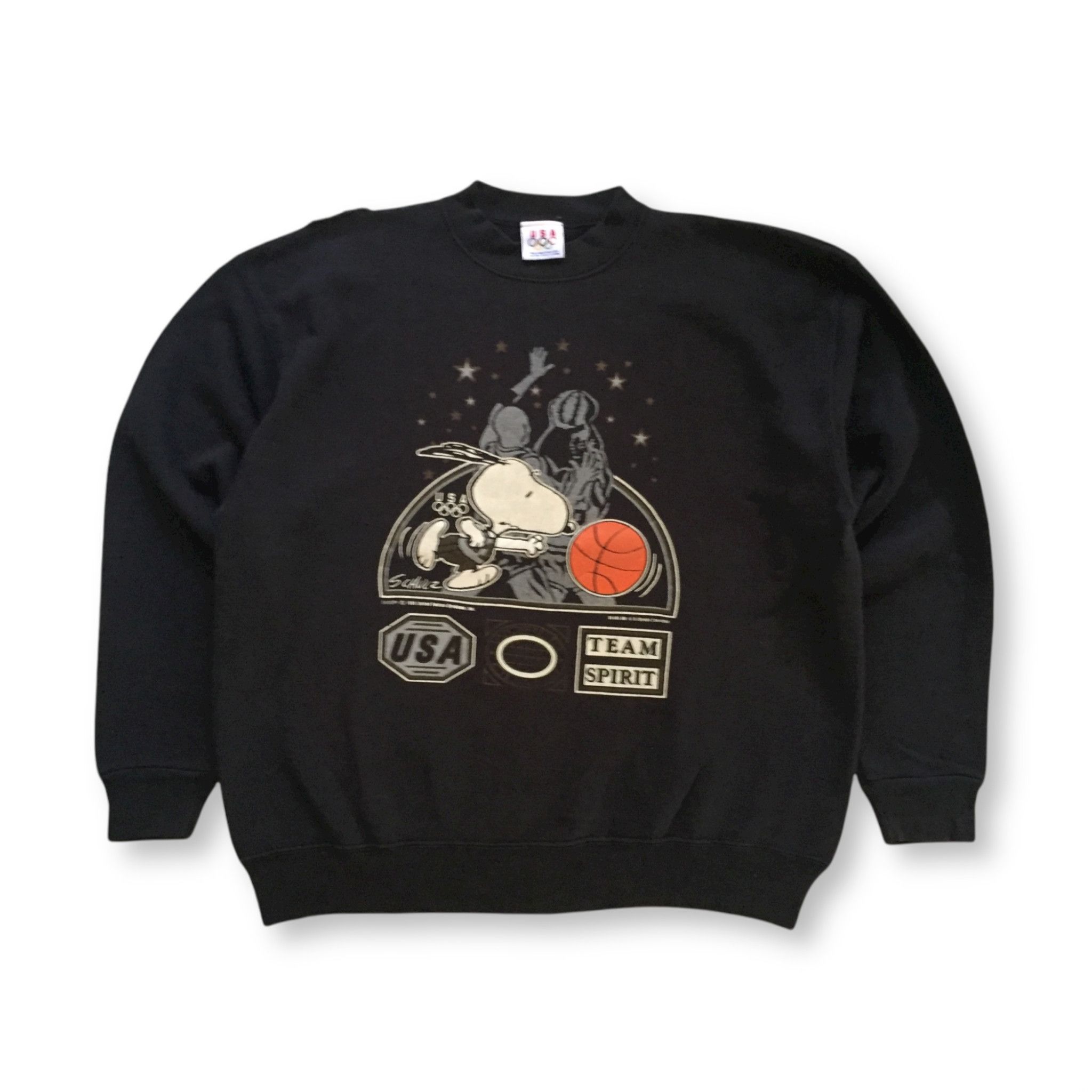 Vintage Vintage 90's USA Olympic NBA Dream Team X Snoopy Sweatshirt ...