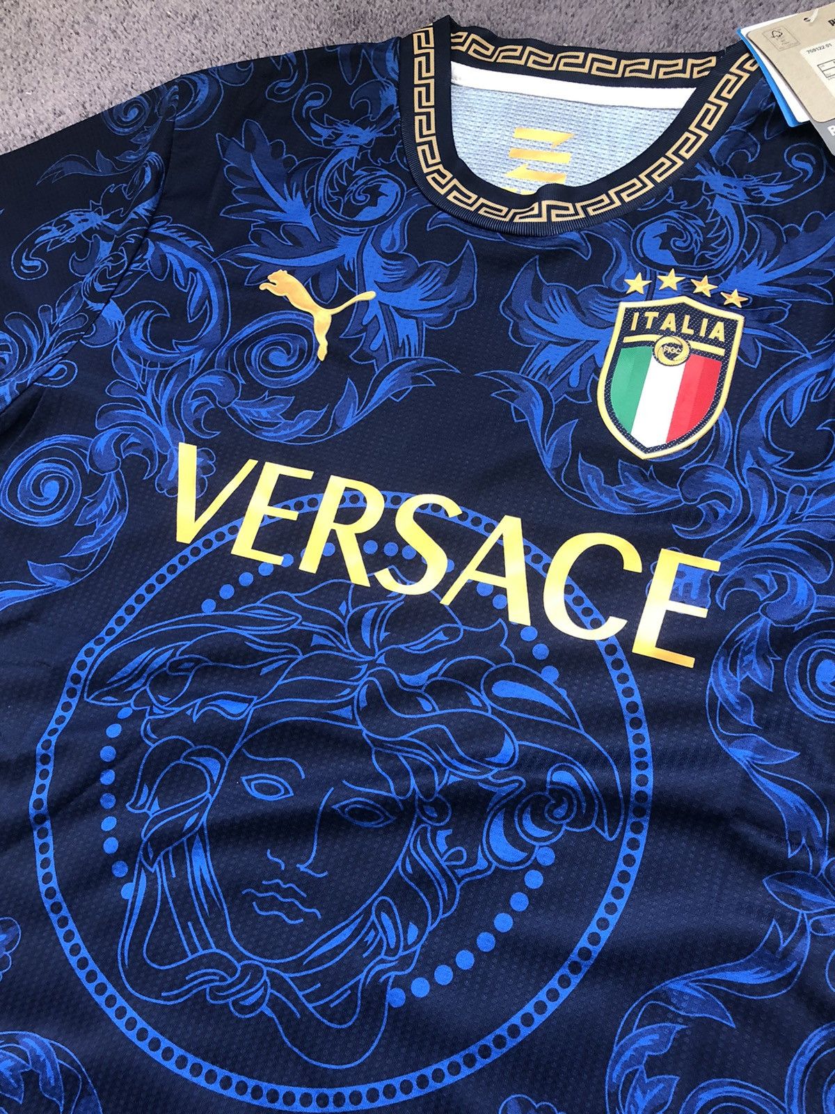Puma × Versace Italy jersey | Grailed
