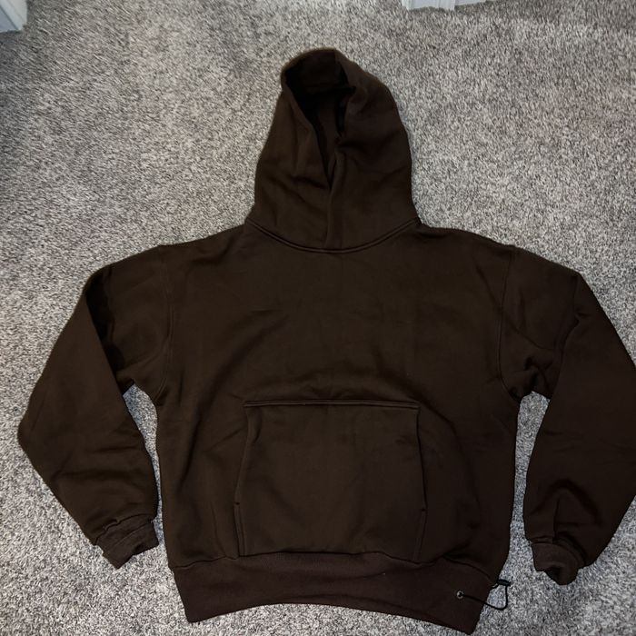 Streetwear 900 GSM brown Humane blank hoodie | Grailed