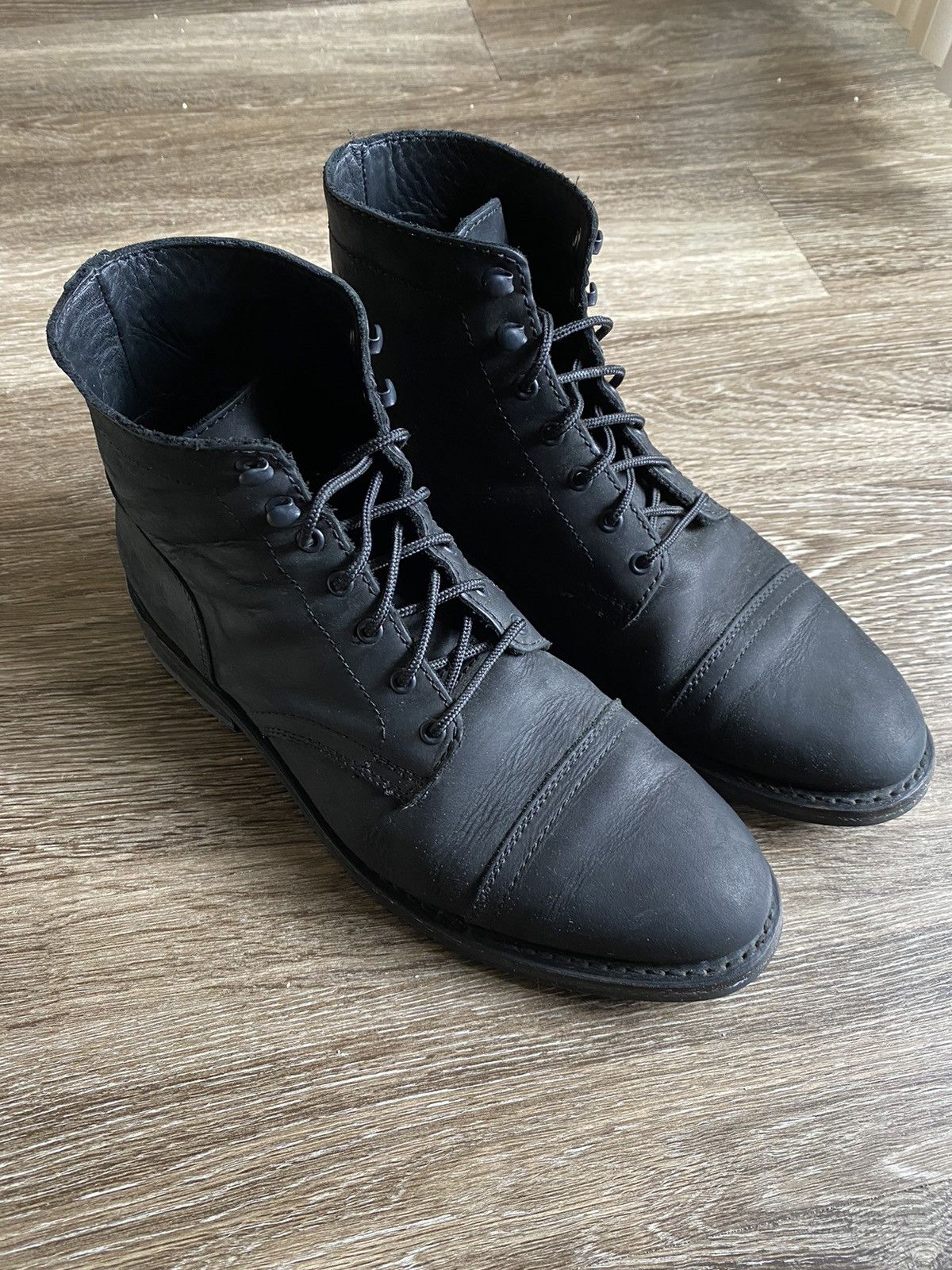 Thursday Boots Thursday Captain Matte Black Leather Boots | Grailed