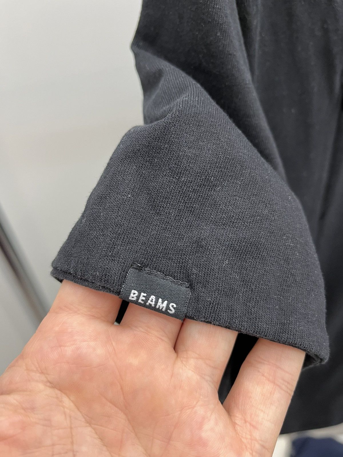 Beams Plus Beams x Champion Vertical Zip Black T-shirt Tee | Grailed
