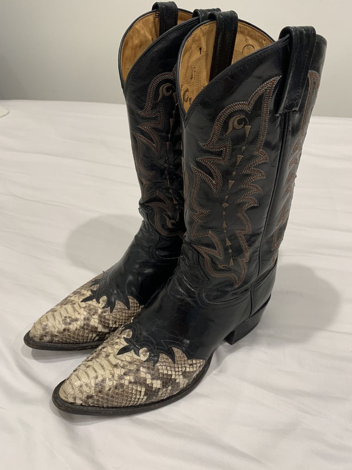 Streetwear × Tony Lama × Vintage Tony Lama Genuine Python and Leather ...