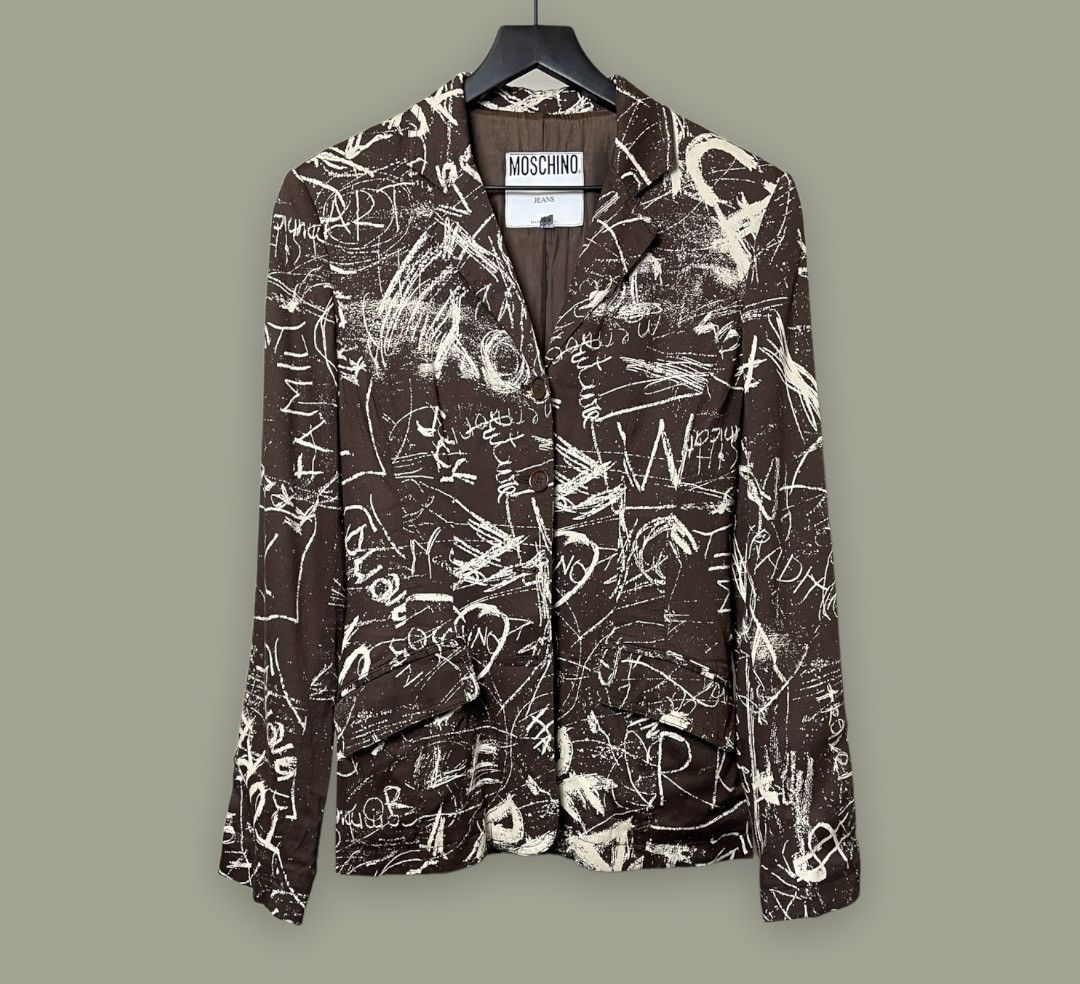Moschino Vintage Moschino Jeans Graffiti Blazer 1990’s | Grailed