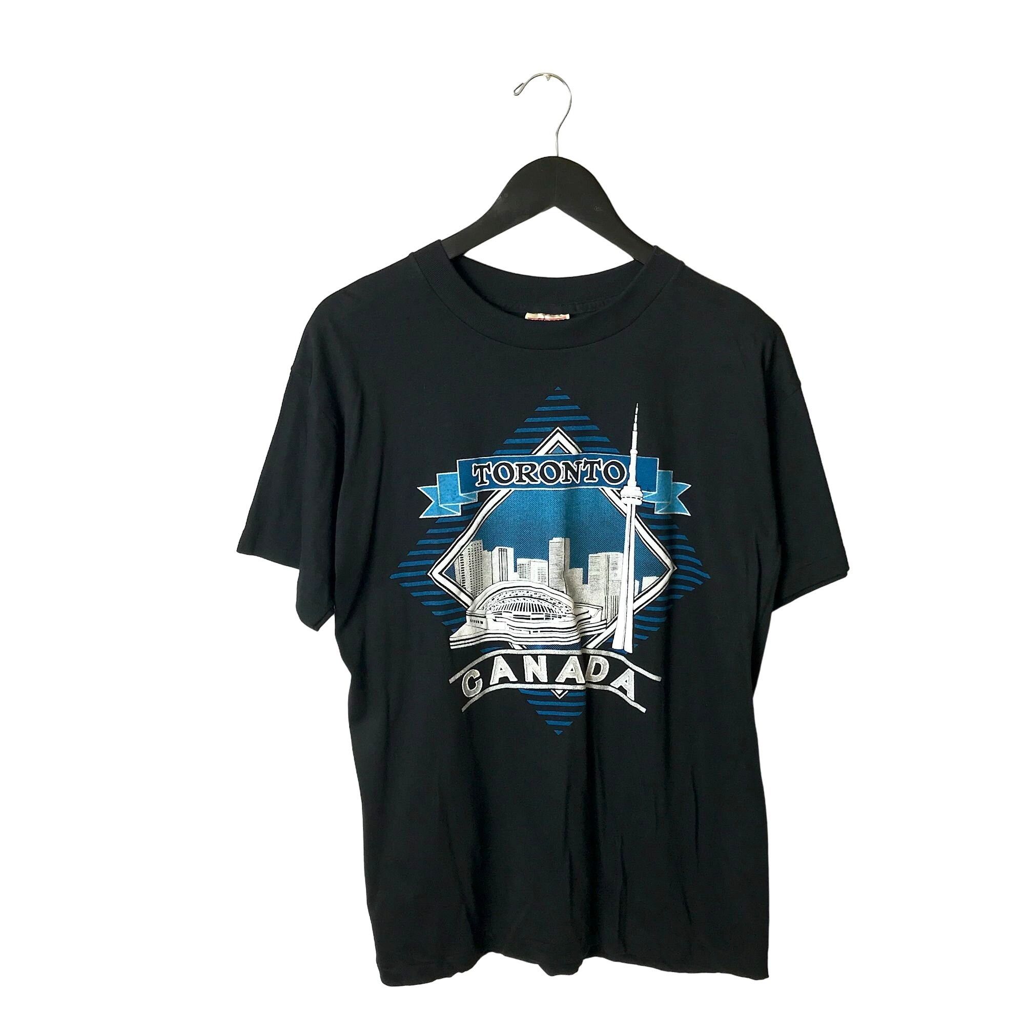 Vintage 90s Vintage Cityscape Toronto Canada T Shirt Place Buildings ...