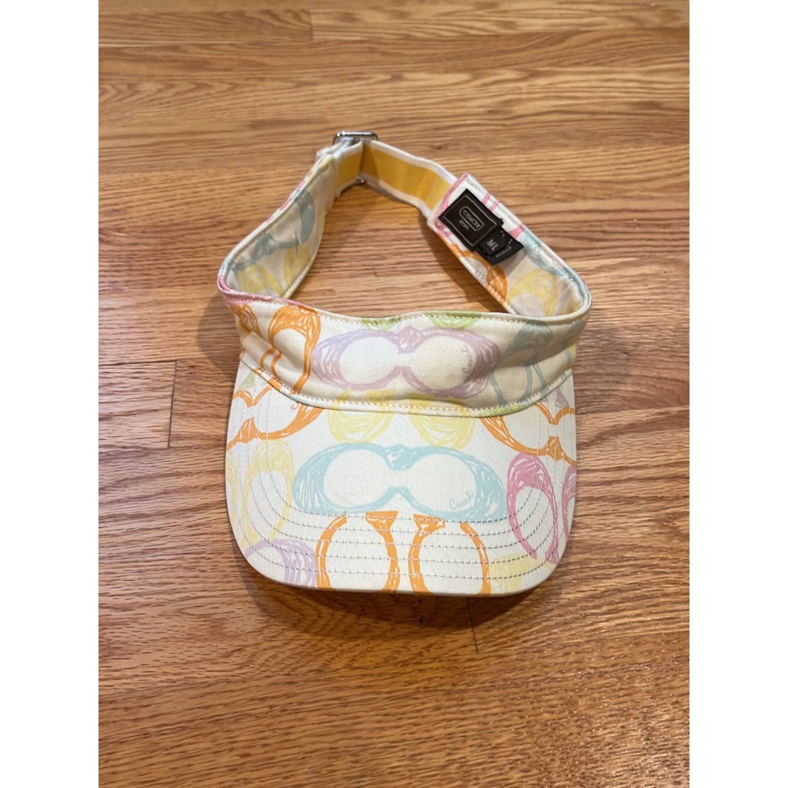 Coach Coach scribble logo visor hat | Grailed