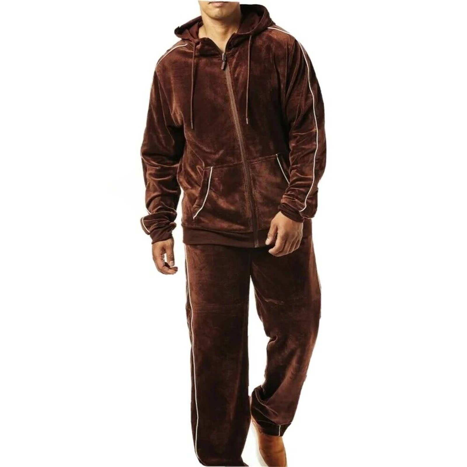 Stacy Adams Stacy Adams Men's Velour Velvet Classic Track Suit ...