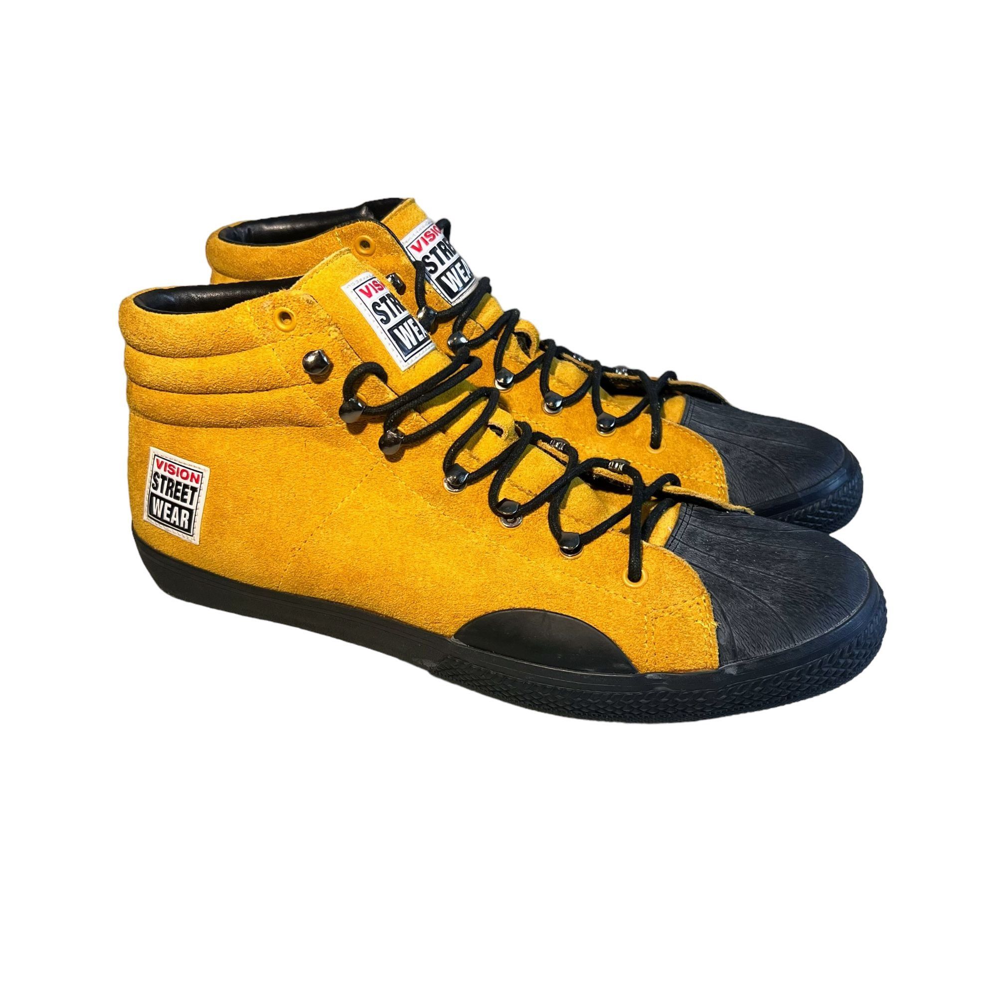 Vision Streetwear Vision Street Wear Suede Hi Mustard Black Skate Shoe ...