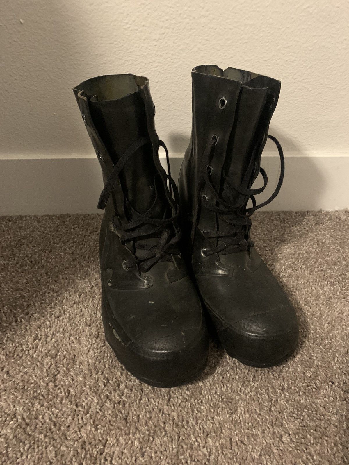 Raf Simons Vintage 80s military black bunny boots | Grailed