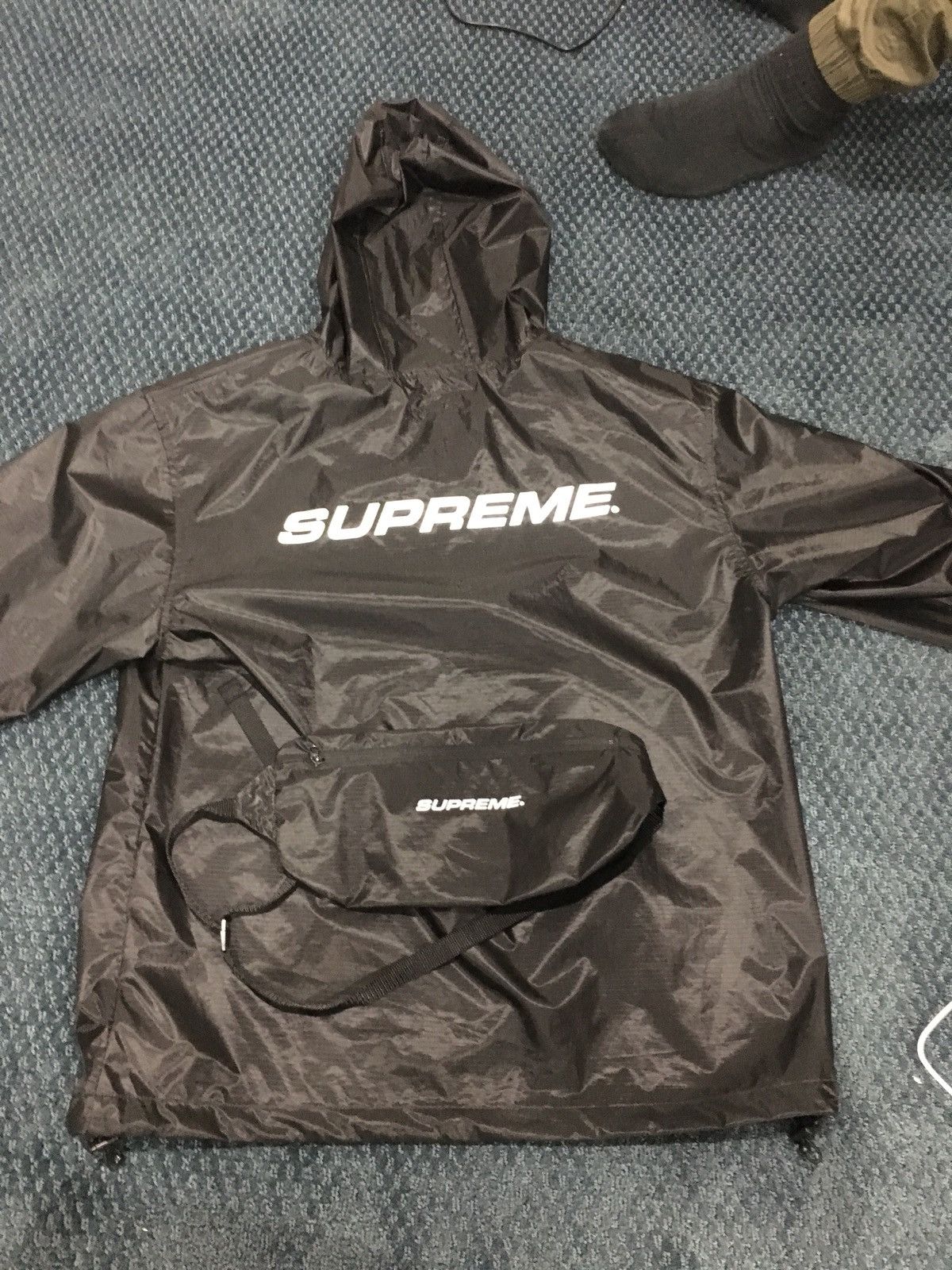 Supreme Supreme Black Ripstop Rain Coat | Grailed