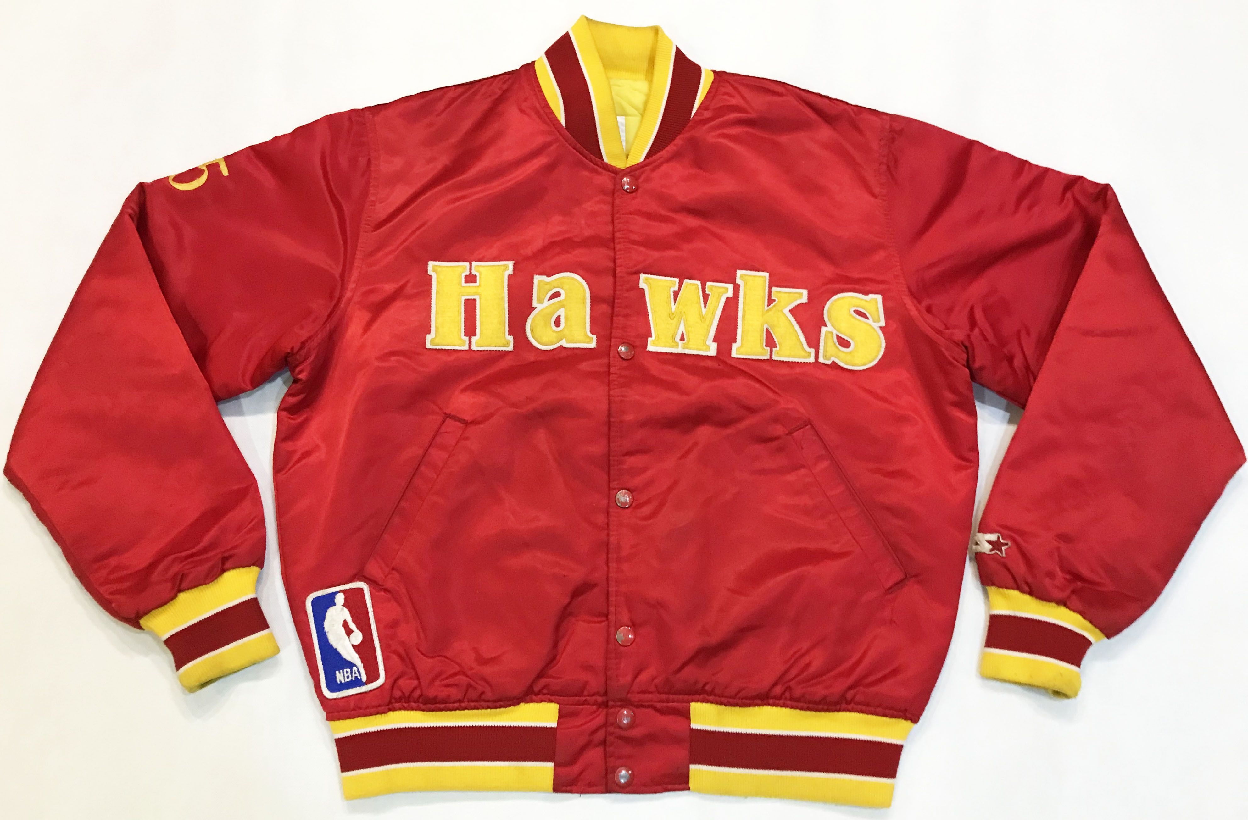 Vintage Vintage Starter NBA Atlanta Hawks Bomber Satin Jacket | Grailed