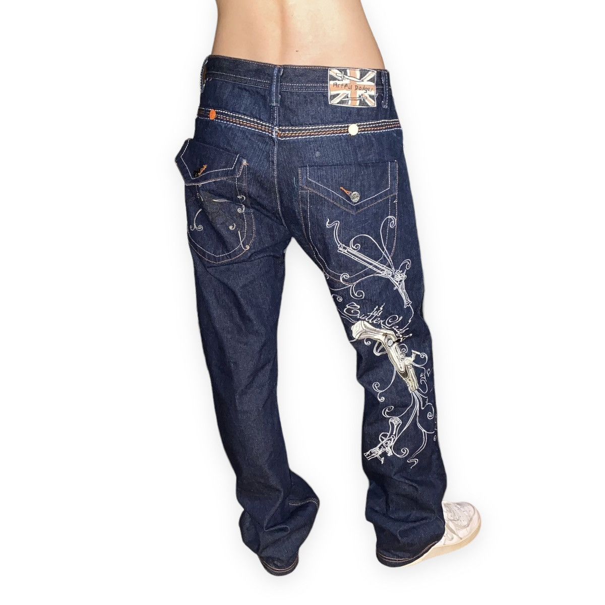 Artful Dodger Vintage Artful Dodger evisu type embroidered jeans | Grailed