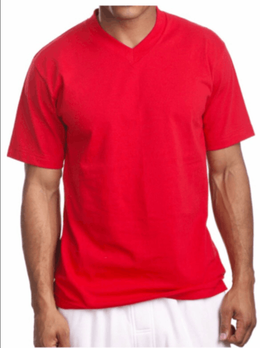 Other Luxta Super Heavyweight Vee Neck Tee Shirt Red Size Large | Grailed