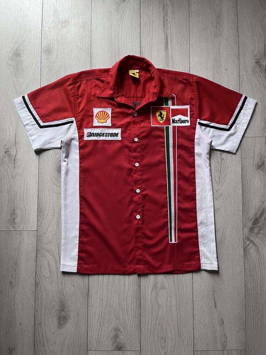 Vintage 90s Ferrari F1 Formula 1 Marlboro Racing Shirt L Nascar | Grailed
