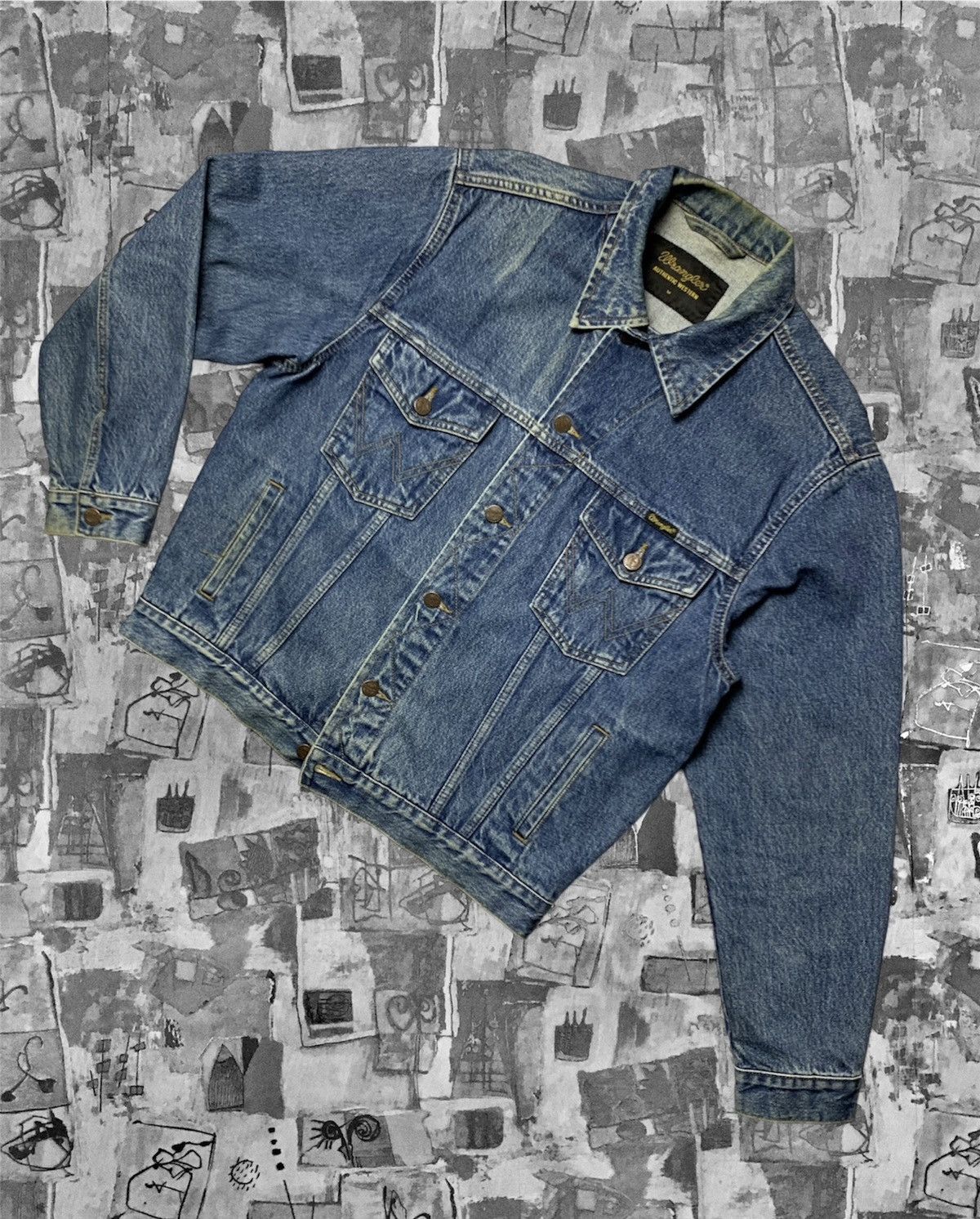 Vintage Vintage Denim jacket 2Pac Wrangler Custom Rare | Grailed