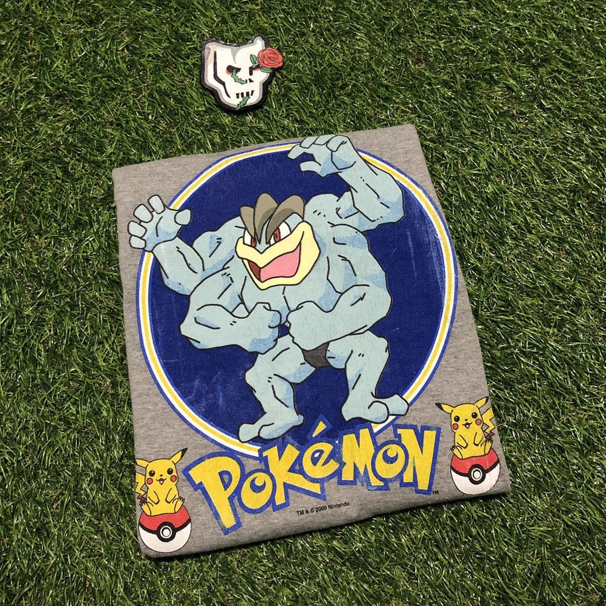 Cartoon Network × Pokemon × Vintage Vintage 2000 Machamp Quarter Sleeve ...