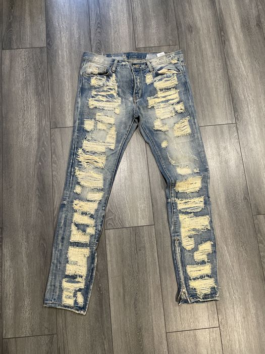 Streetwear Undercover 85 look alike distressed MNML Jeans | Grailed