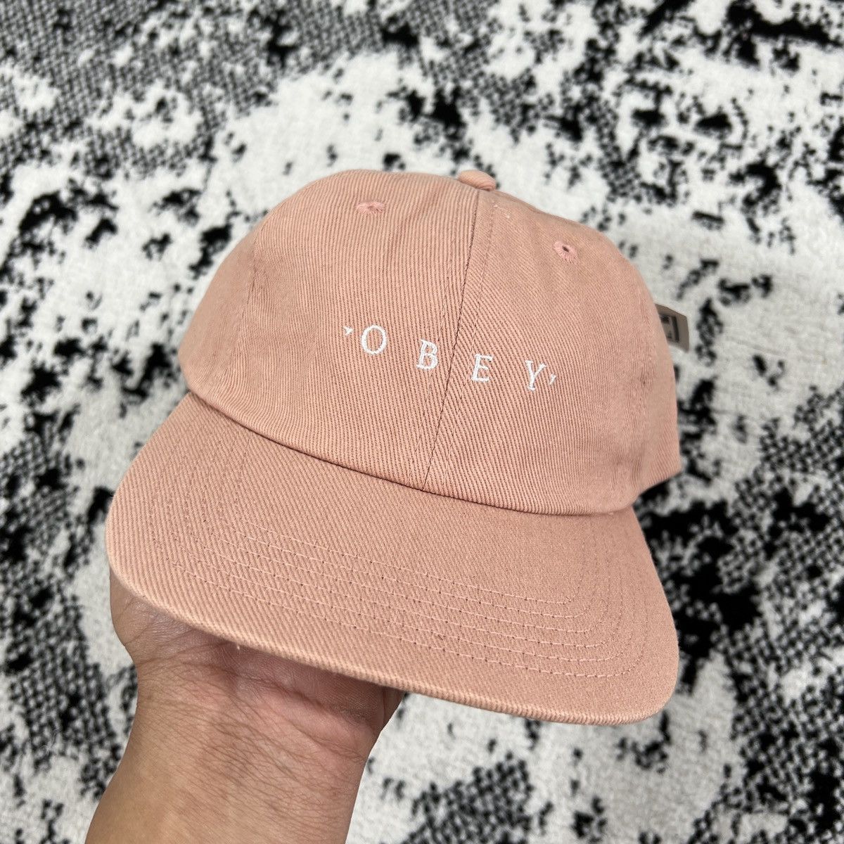 Vintage OBEY STREETWEAR CAP HAT IN DENIM ROSE | Grailed