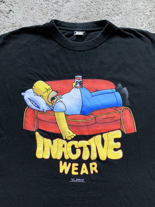 Vintage Vintage The Simpsons Inactive Wear Homer 1998 T-shirt | Grailed