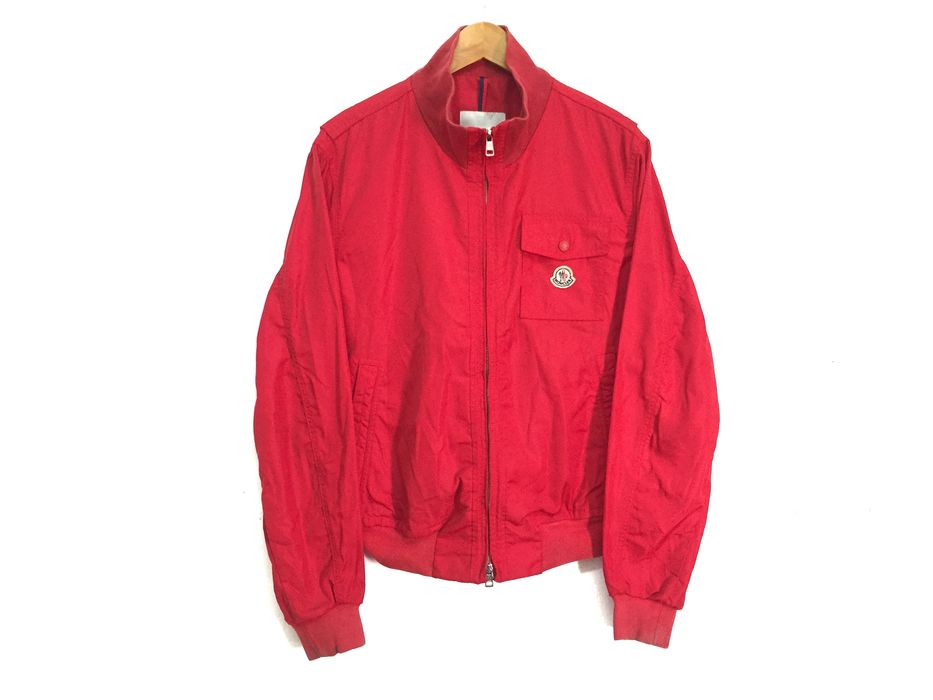 Moncler MA-1 Red neon Bomber light Jacket | Grailed