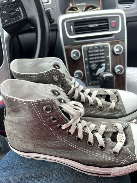 Chrome Hearts Chrome Hearts X Converse Grey High Top Chuck Taylor | Grailed
