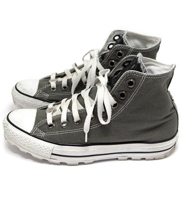 Chrome Hearts Chrome Hearts X Converse Grey High Top Chuck Taylor | Grailed