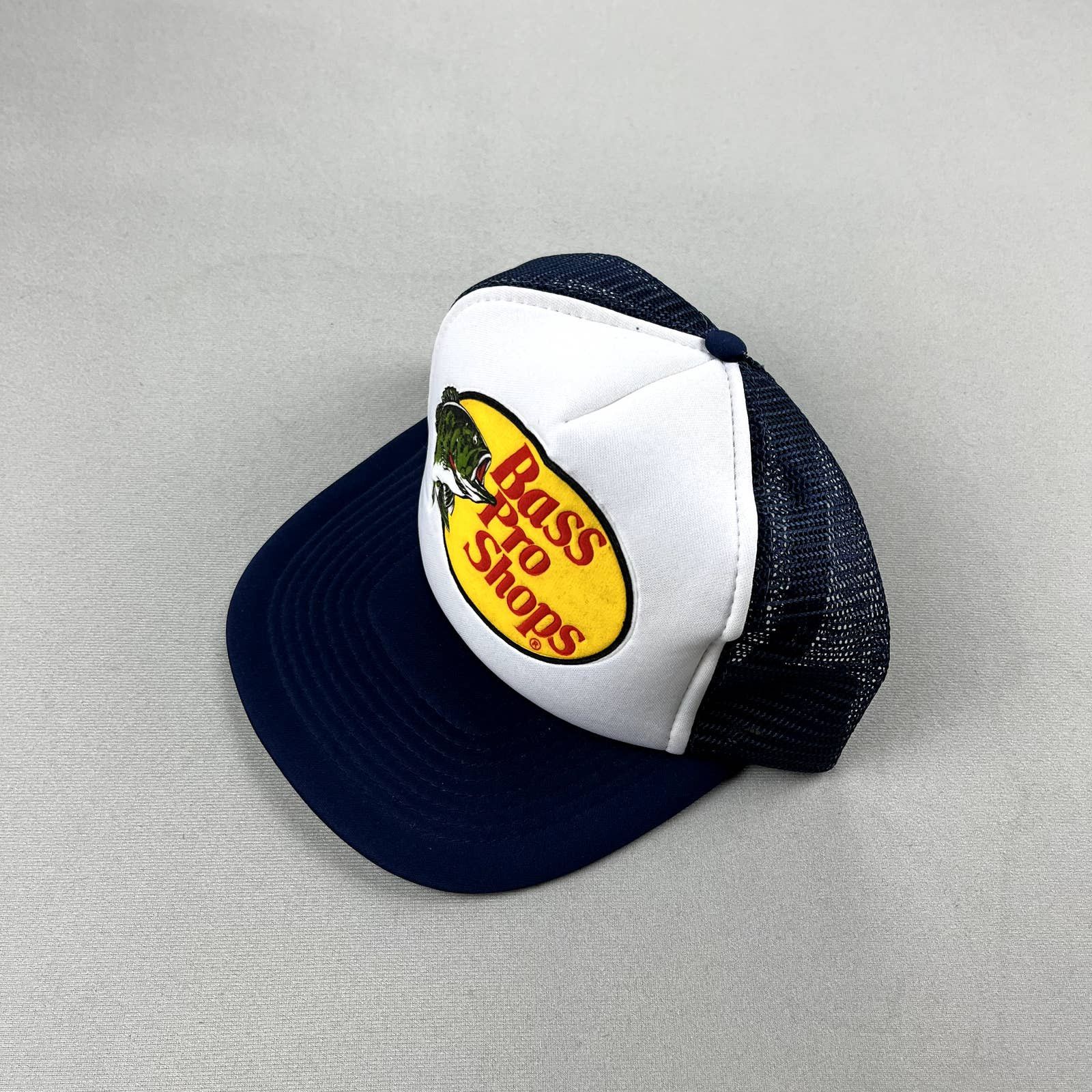 Bass Pro Shops Bass Pro Shops Hat Snapback Trucker Navy Blue Fish ...