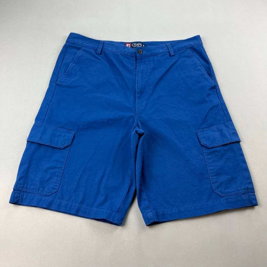 Chaps Chaps Cargo Shorts Mens 36 Blue Chino Relaxed Fit Workwear | Grailed