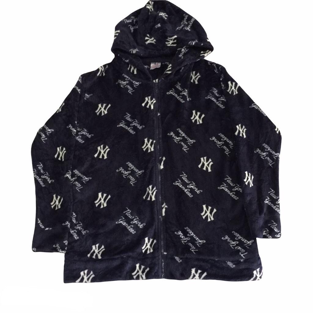New York × New York Yankees NY New York Yankees Overprinted Fleece ...