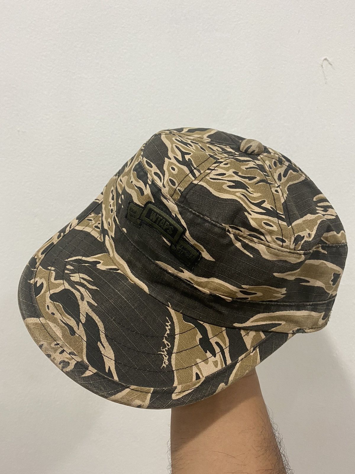 Vintage × Wtaps 2001 WTAPS Tiger Stripe Hat | Grailed