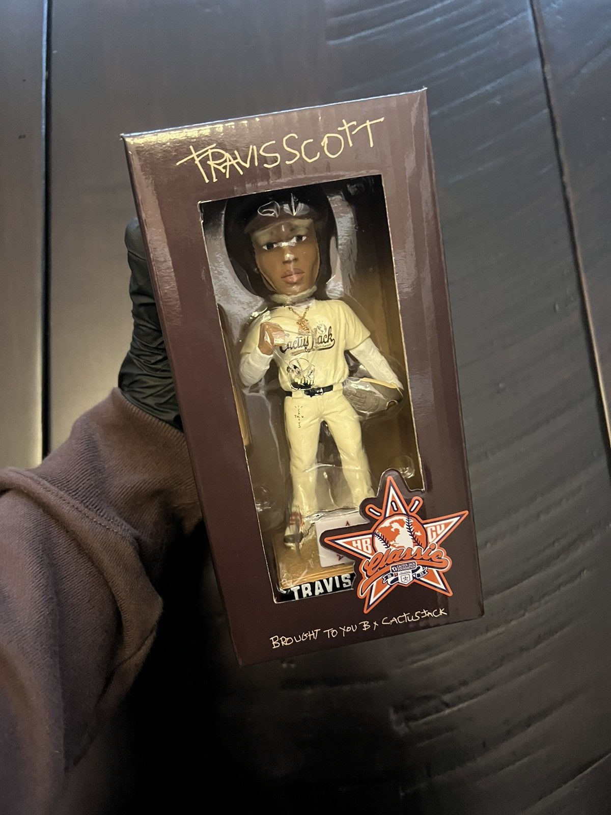 Travis Scott Travis Scott Cactus Jack Baseball Softball game bobble ...