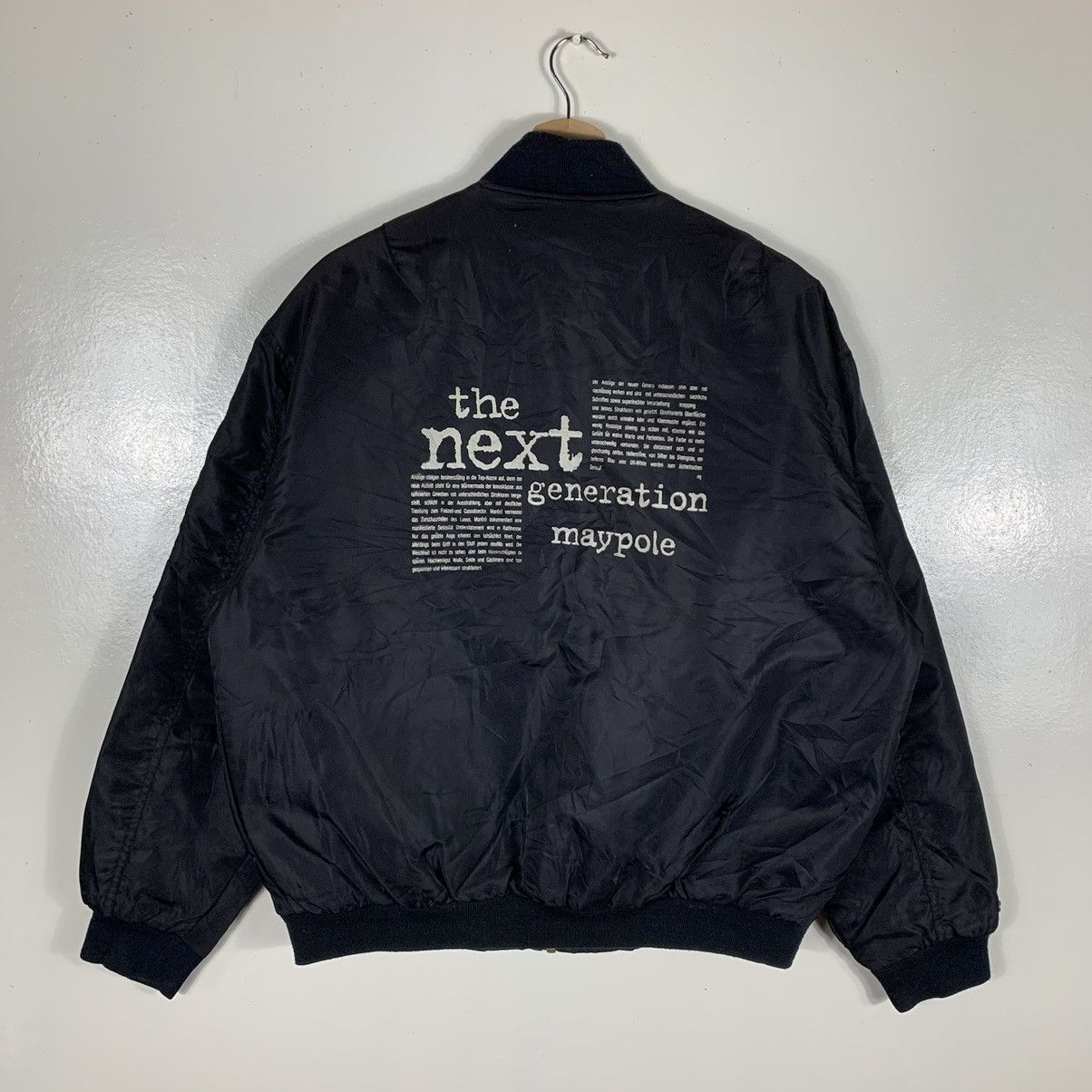 Vintage Vintage Japanese Brand Maypole by Nasan Bomber Zipper Jacket ...