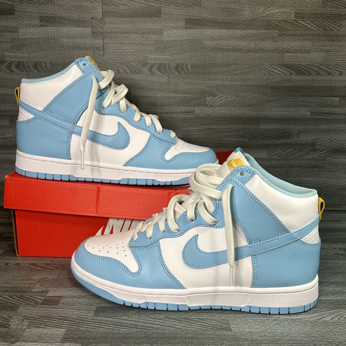 Nike Nike sb dunk high “blue chill/unc” | Grailed