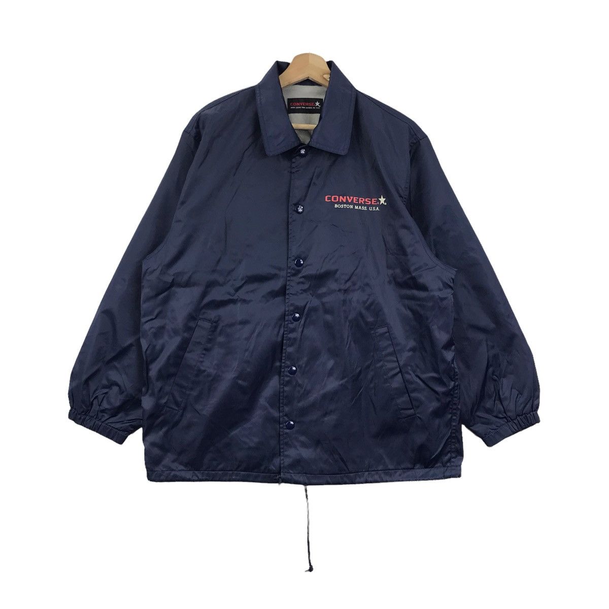 Converse CONVERSE Windbreaker Coach Blue Varsity Jacket | Grailed
