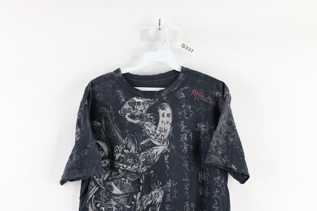 Vintage Vintage Affliction Japanese Samurai Warrior MMA T-Shirt USA ...