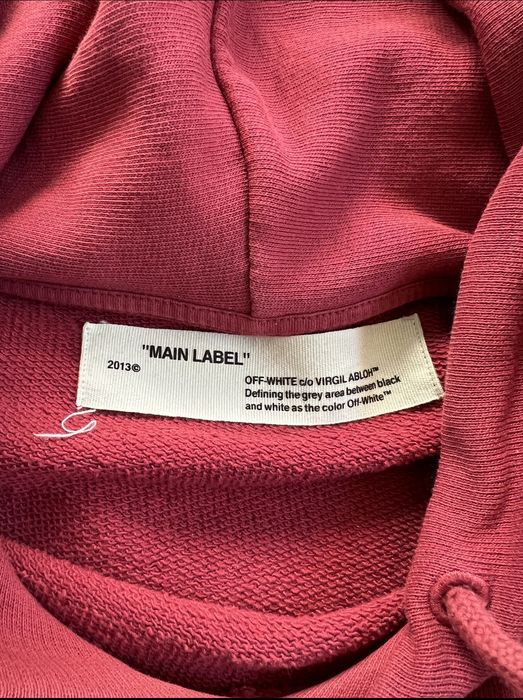 Off-White Men's off white main label Virgil Abloh Hoodie Sweatshirt ...