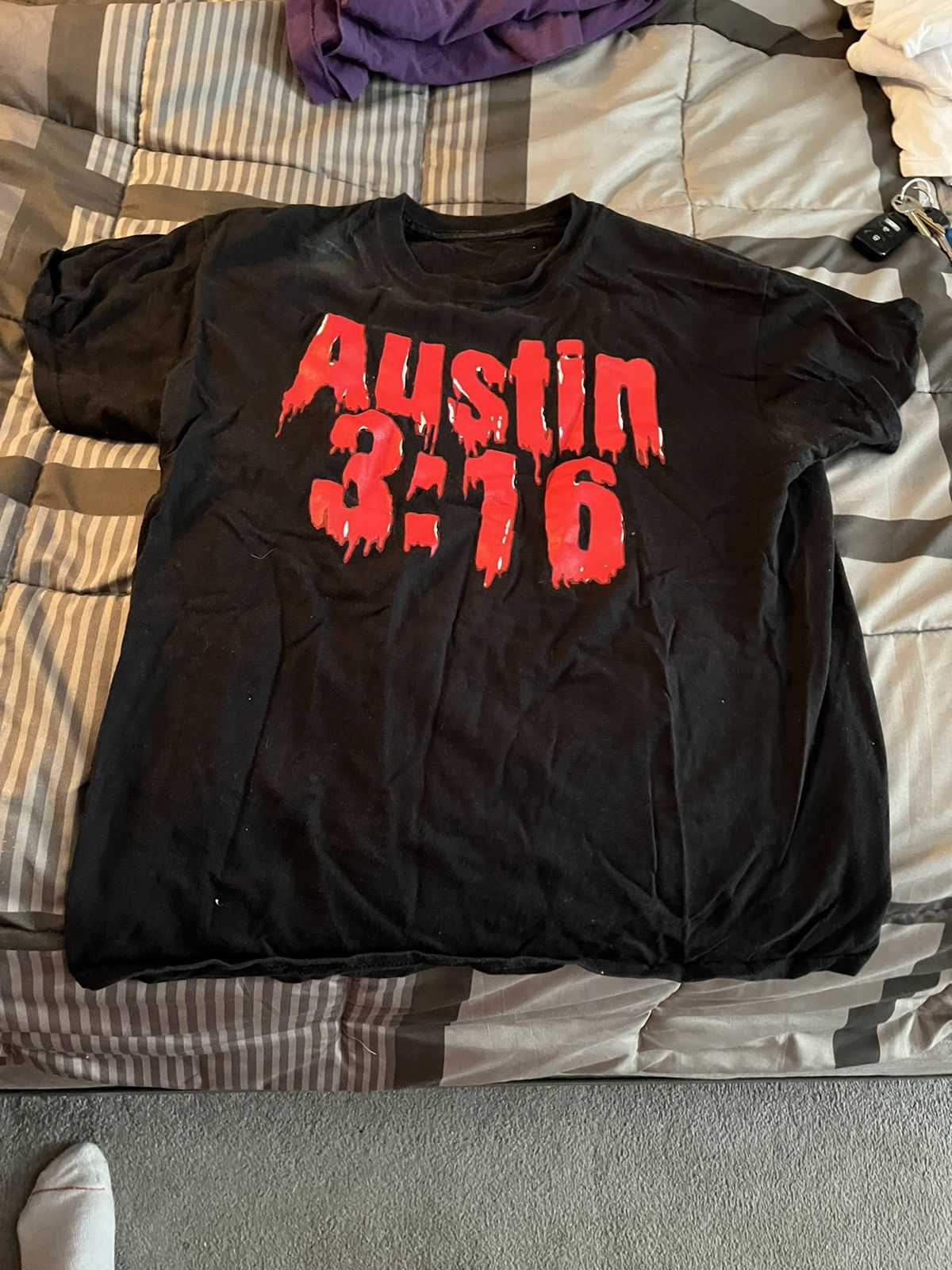 Vintage × Wwe × Wwf Stone cold blood from a stone 316 T-shirt | Grailed