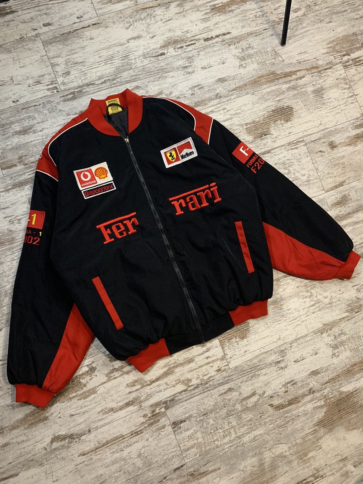 Ferrari × Marlboro × Vintage RARE VINTAGE JACKET RACING FERRARI 90s Y2K MARLBORO BIG LOGO | Grailed