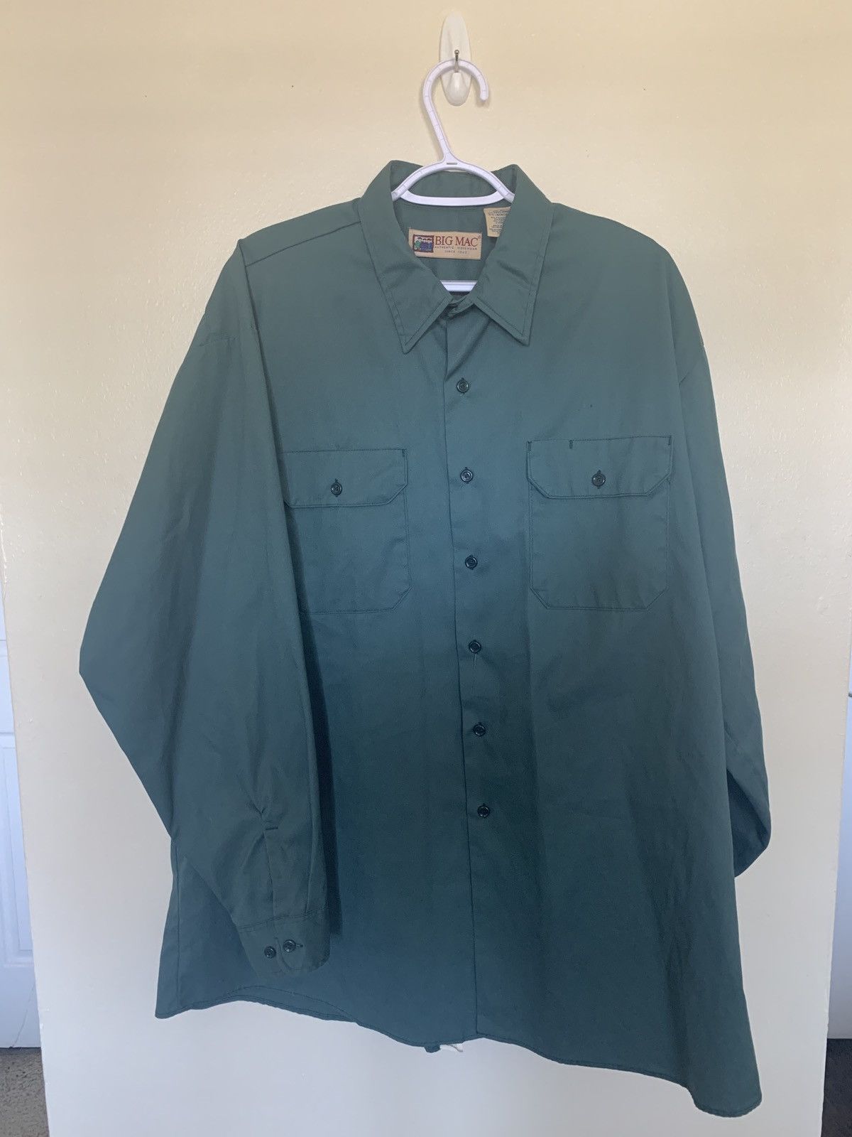 Vintage 80’s Green Vintage Big Mac Work Shirt | Grailed