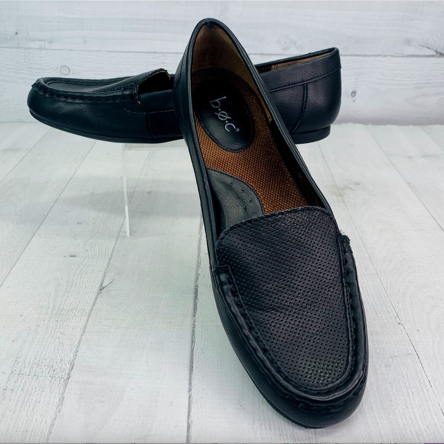 Born BØC | Born Concept Jana Loafer Flat Shoes Black Perforated | Grailed