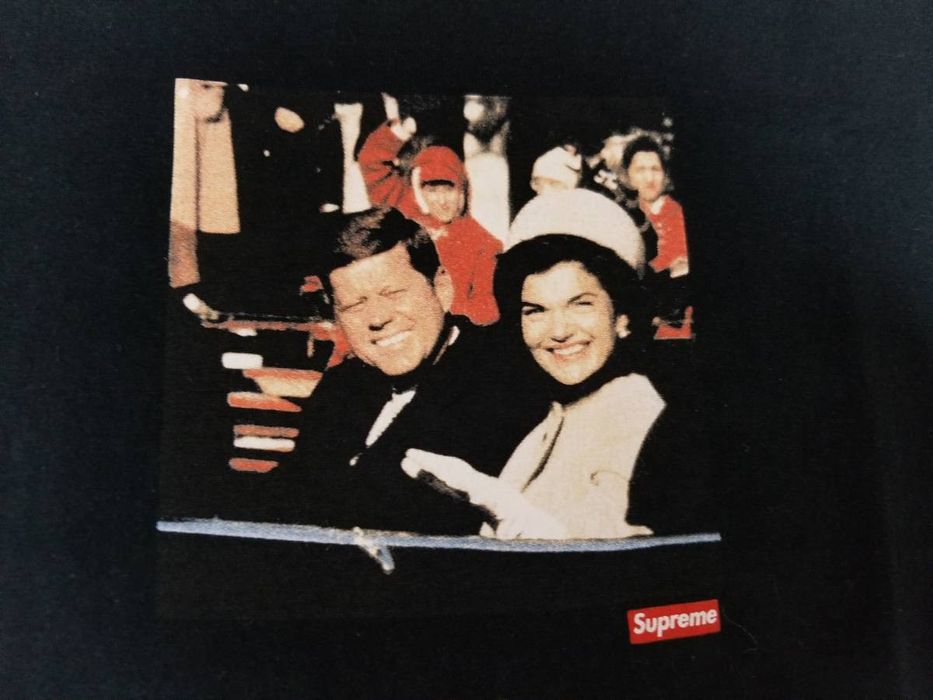 Supreme 2008 Supreme JFK John F Kennedy M Black box logo | Grailed