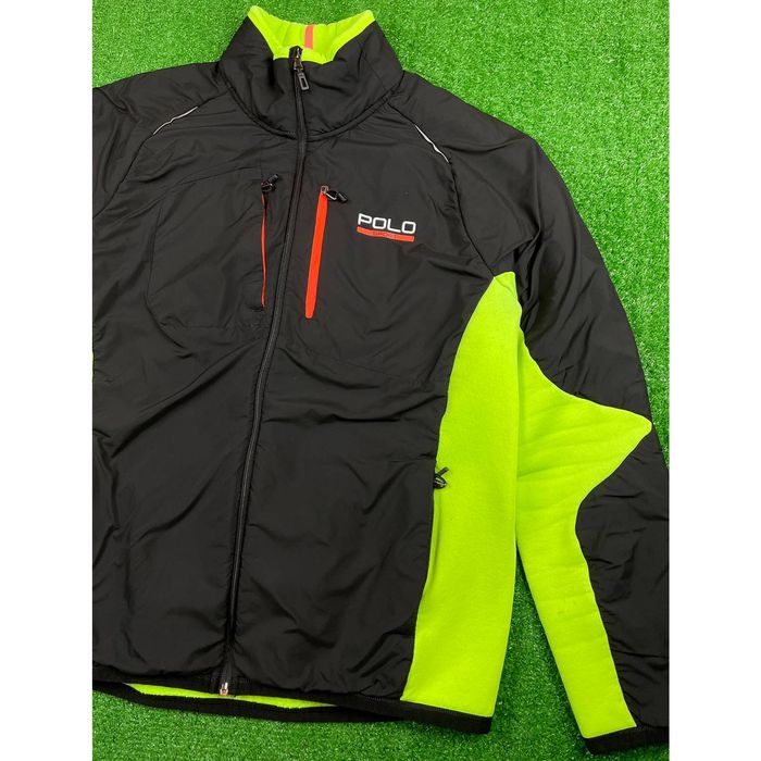 Polo Ralph Lauren Polo Sport Ralph Lauren Jet Black Fleece Jacket Lime ...