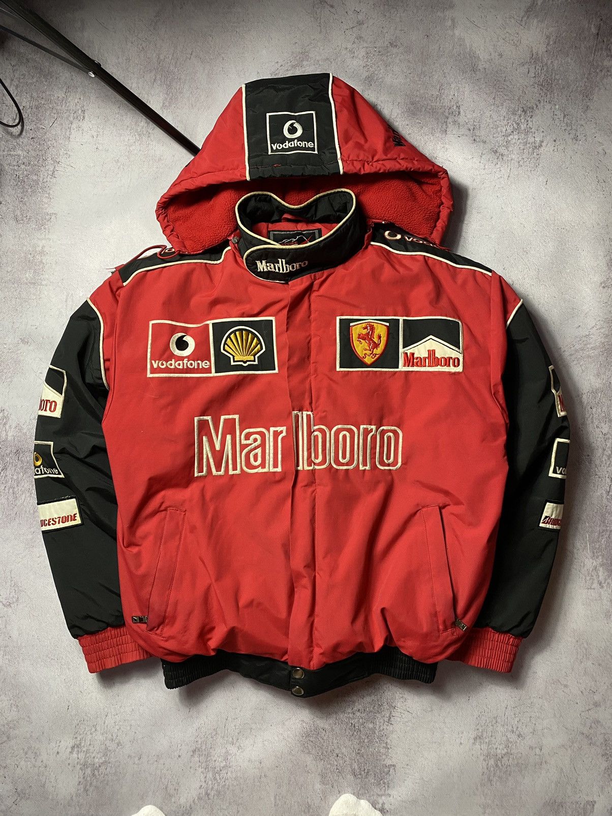 Vintage Vintage F1 Ferrari Marlboro Vodafone Racing Jacket Bomber | Grailed