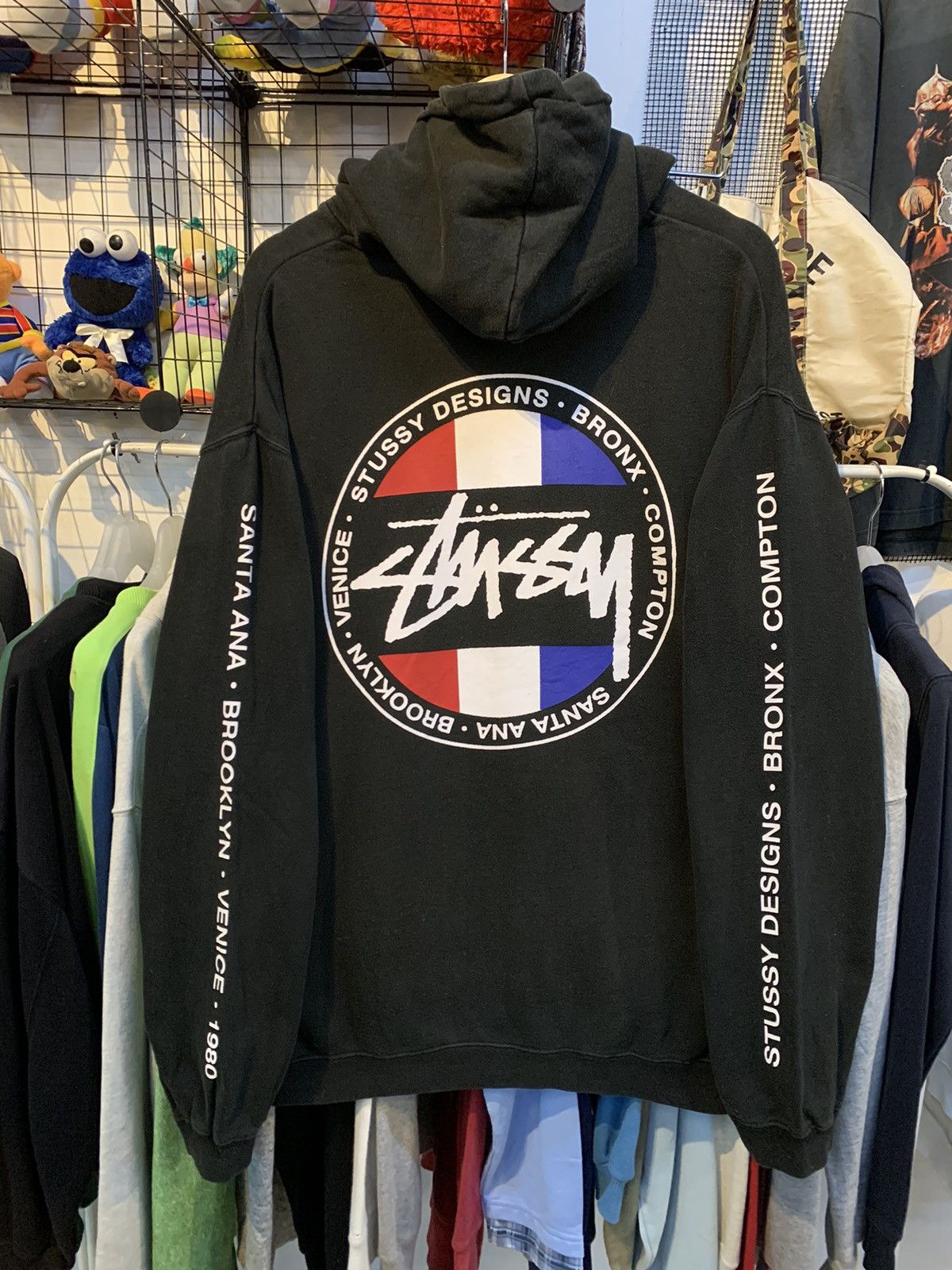 Stussy Vintage stussy tour hoodie pullover stussy design 1980 | Grailed